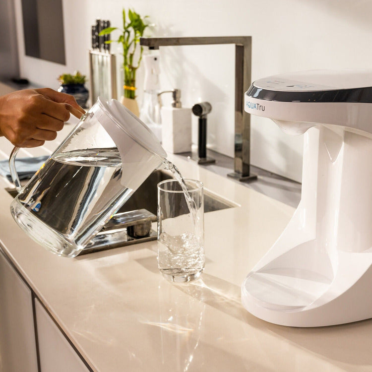 AquaTru Carafe | Plug & play reverse osmosis countertop water filter ...